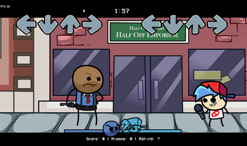 Friday Night Funkin’: Half Off!! - Play Online On Monkey Mart